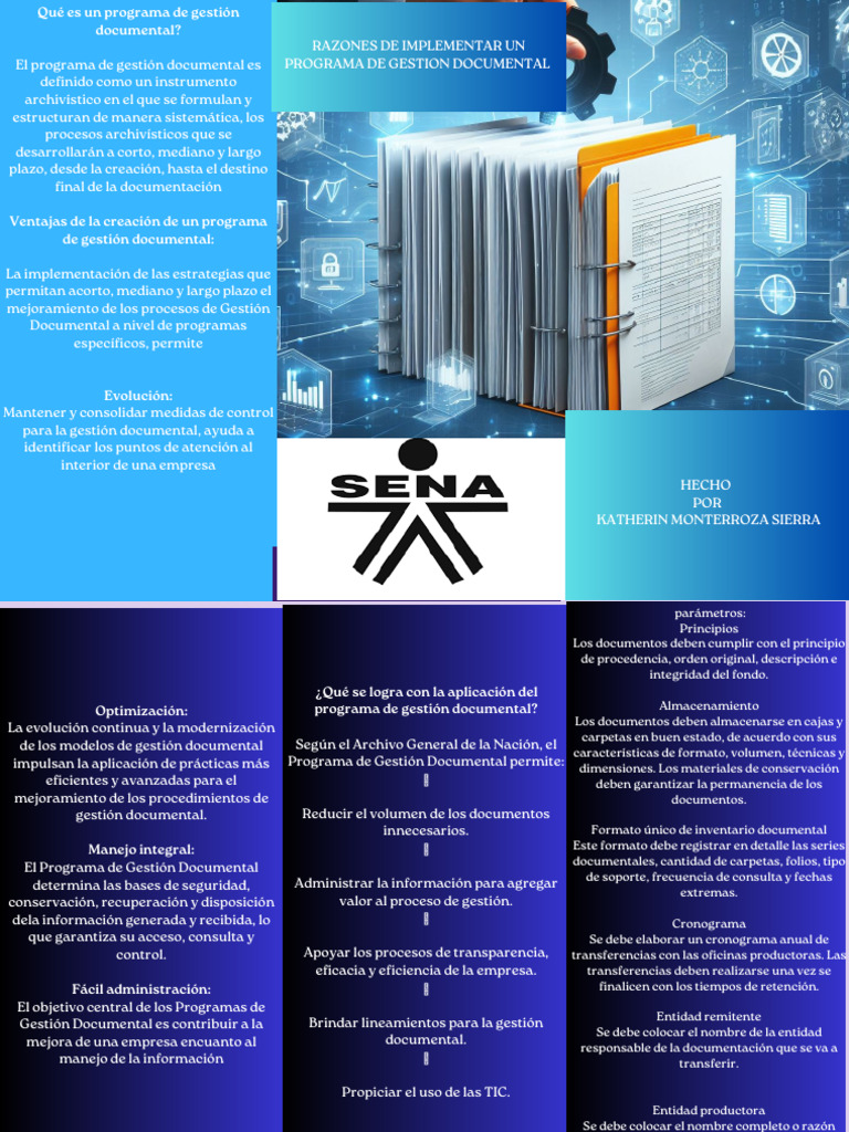 Plegable Inventario Documental | PDF | Gestión de registros | Informática