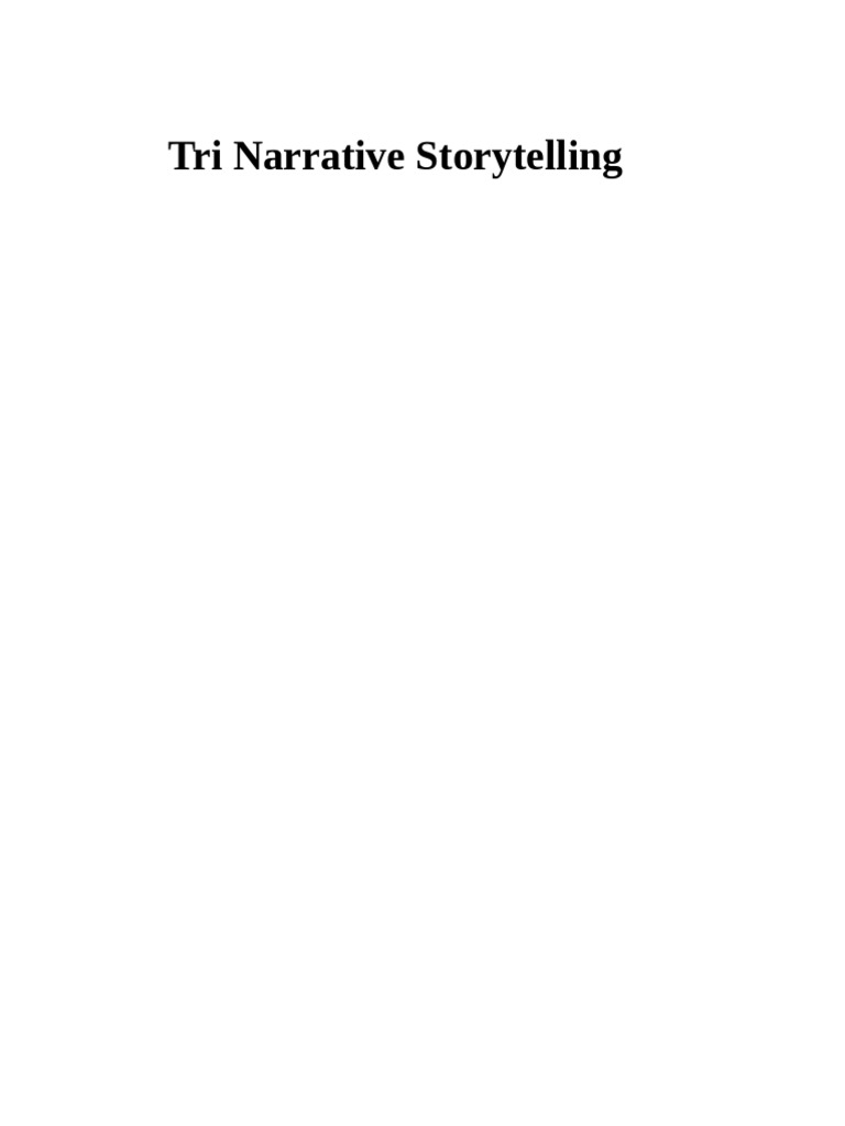 Tri-Narrative Guide for Writers | PDF | Narrative | Narration