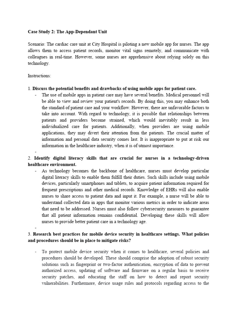 IT Case Study 2 | PDF | Computer Security | Security