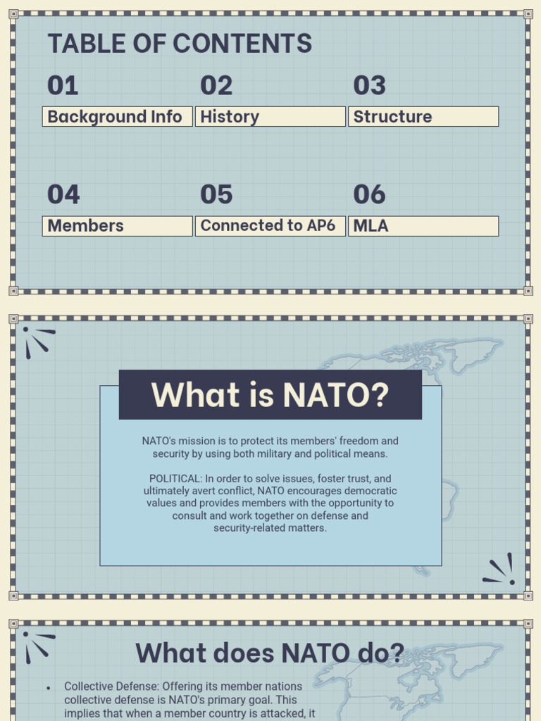 Overview of NATO's Structure and Mission | PDF | Nato | International ...