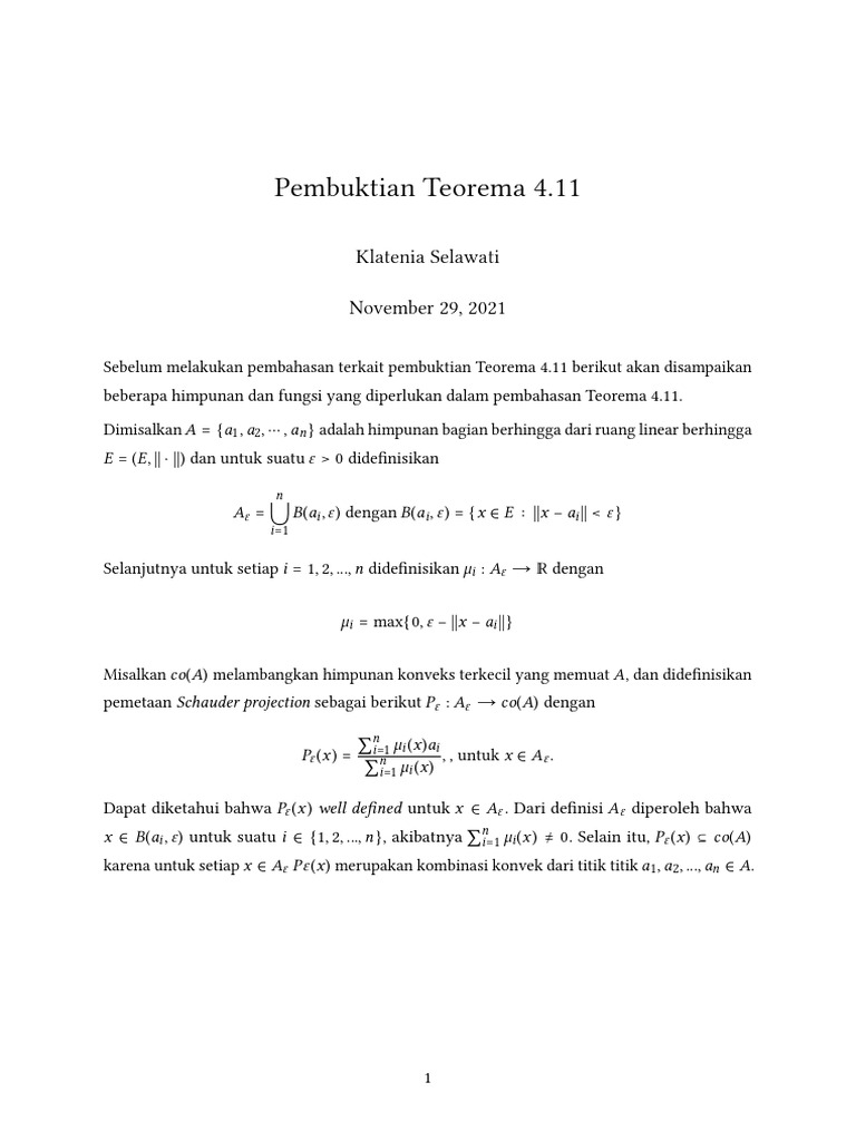 Teorema 4 11 Teorema Brouwer Schauder Dan Monch | PDF
