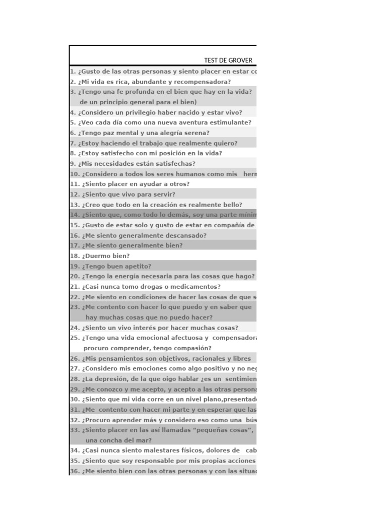 Test de Grover | PDF