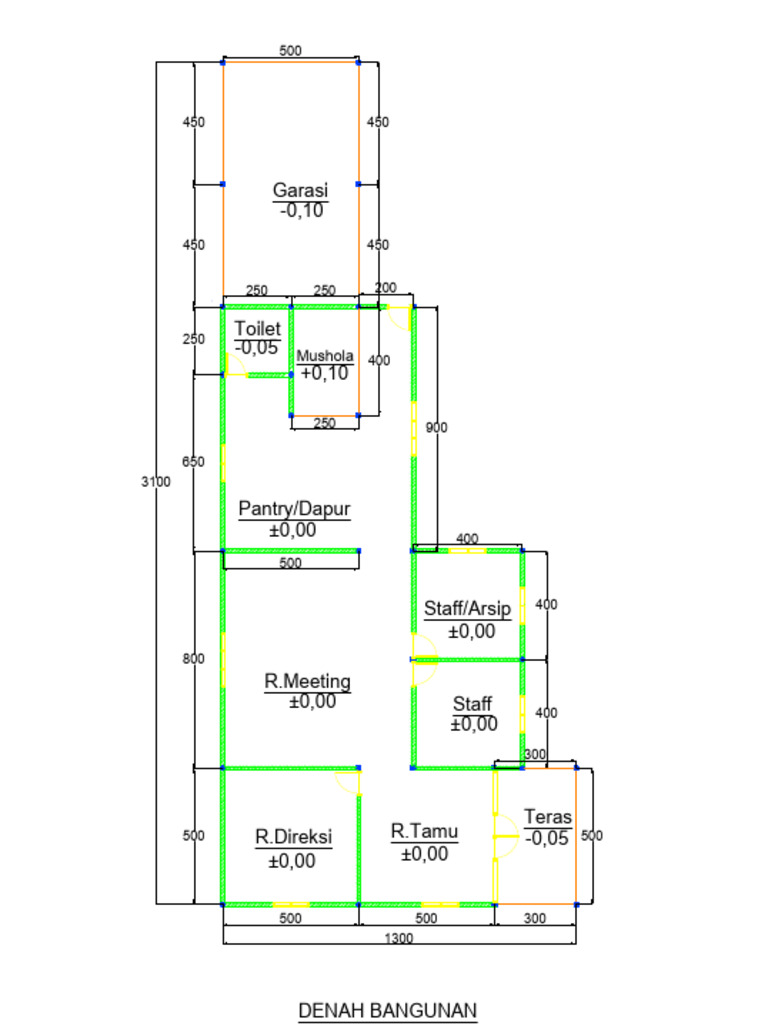 DENAH KANTOR-Model | PDF