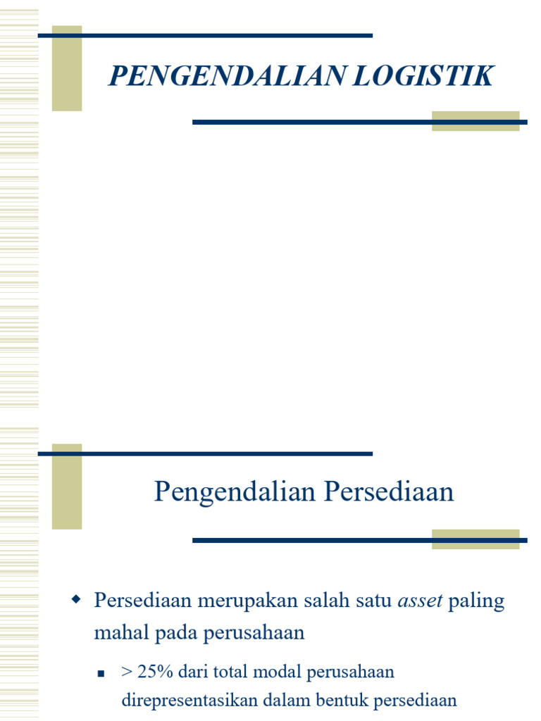 TM 4 - Pengendalian Persediaan | PDF