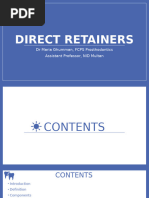 Direct Retainers | PDF | Dentistry Branches