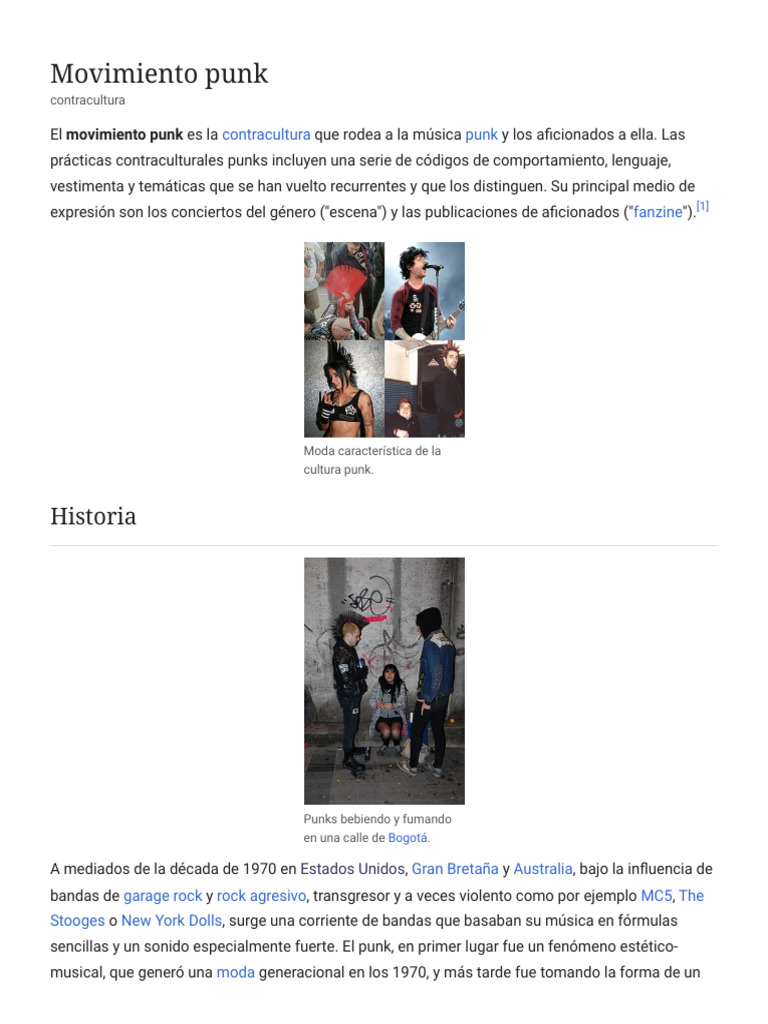 Historia y Filosofía del Punk | PDF | Punk rock