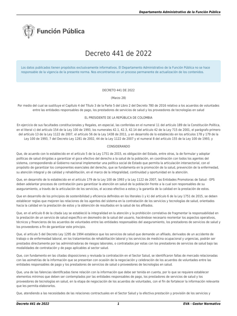 Decreto 441 de 2022 | PDF | Auditoría | La seguridad informática