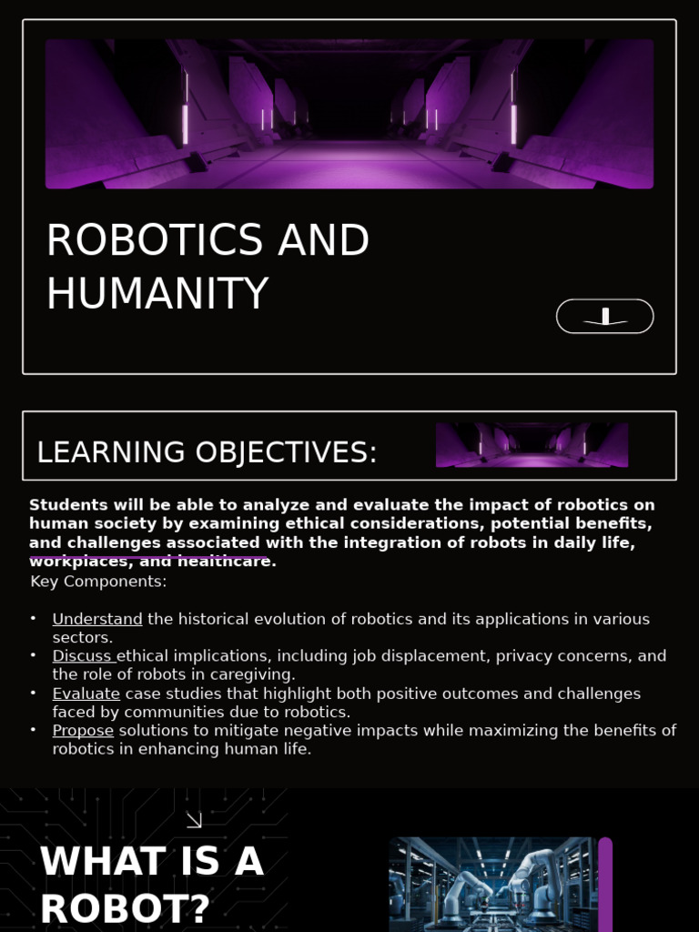 Robotics and Humanity Group 3 | PDF | Sustainability | Robot