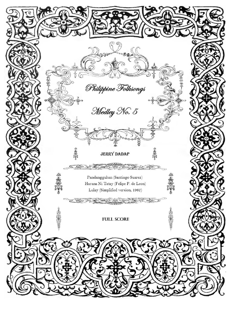 Philippine Folk Music Medley | PDF | Musical Instruments | String ...
