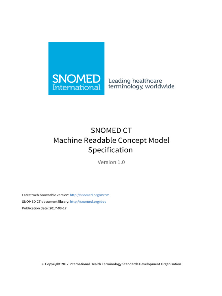 SNOMED CT Machine Readable Concept Model | PDF | Metadata | Information Science