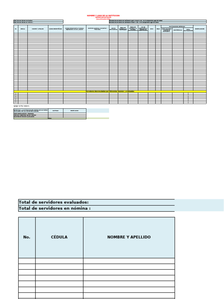 Matriz de Evaluacion en Blanco 2024 | PDF