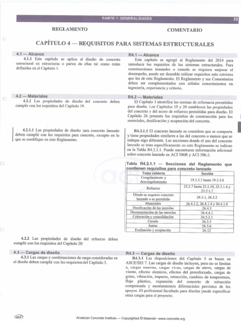 ACI 318 19 - Cap 4 | PDF