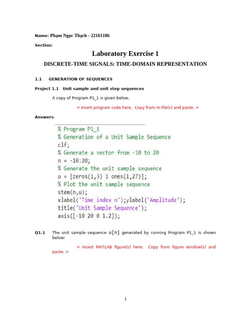 Discrete-Time Signal Generation in MATLAB | PDF | Phase (Waves ...