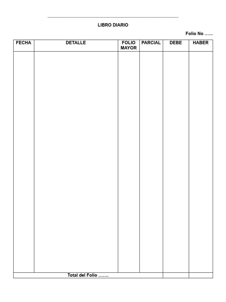 Libro Diario | PDF