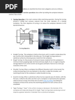 Lathe Machine Operations Overview | PDF | Woodworking | Metalworking