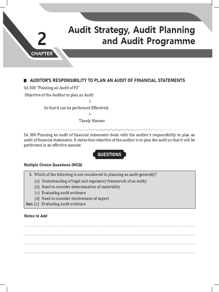 Audit Planning and Strategy Overview | PDF | Audit | Internal Control