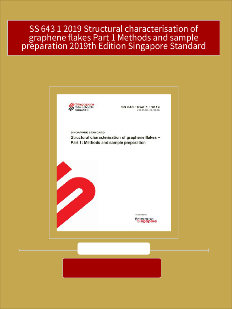 SS 643 1 2019 Structural Characterisation of Graphene Flakes Part 1 ... SS 643 1 2019 Structural Characterisation of Graphene Flakes Part 1 ...