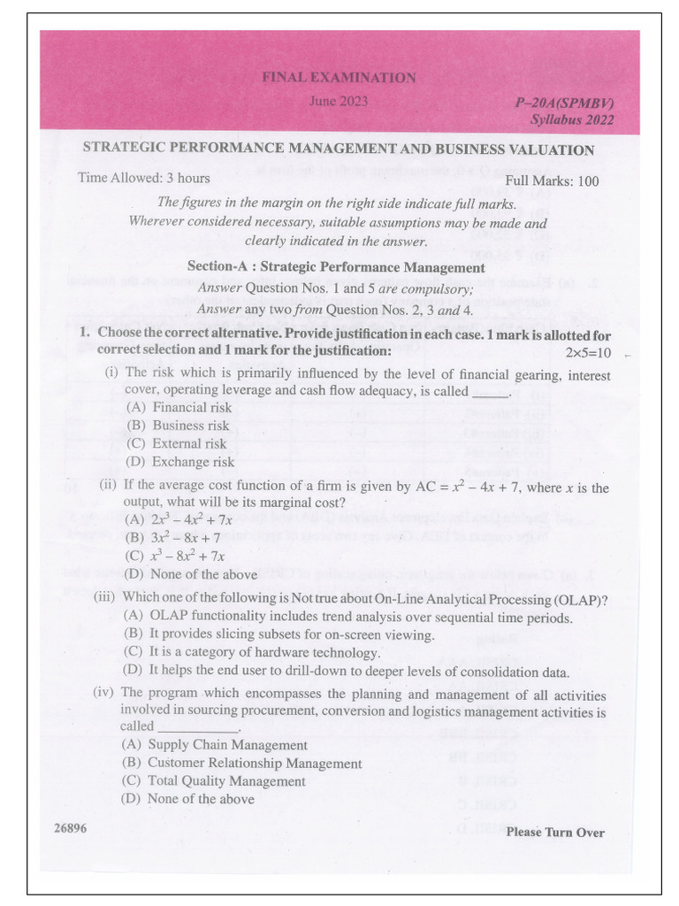 P20A | PDF | Book Value | Valuation (Finance)