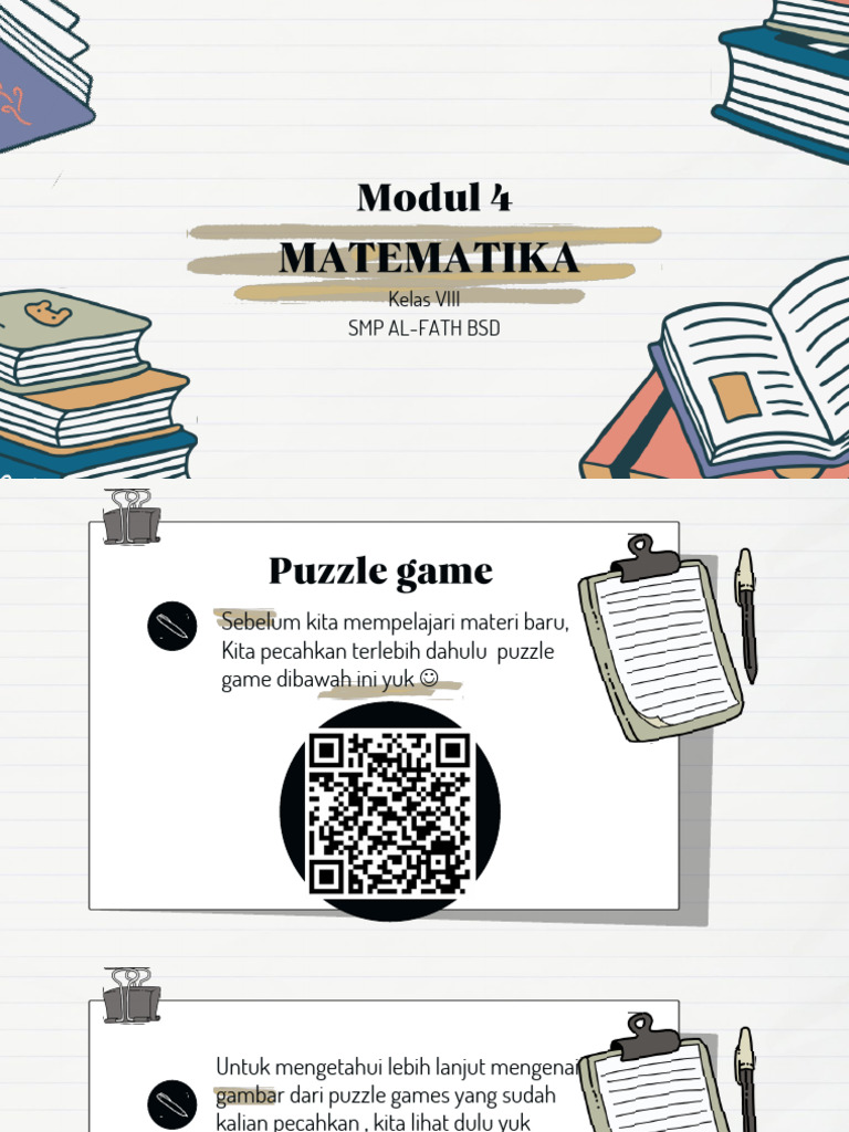 Modul Math 4 Semester 1 G8 2024 | PDF