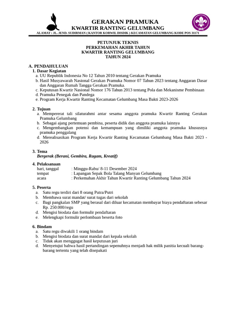 Juknis Perata 2024-1 | PDF