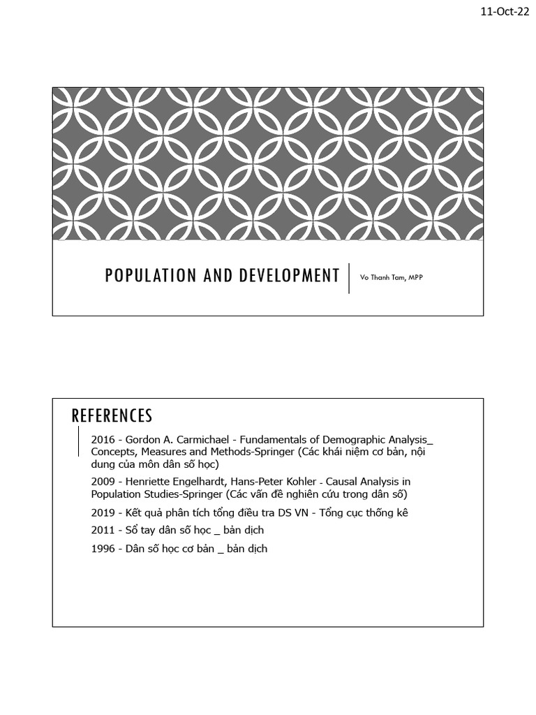 (QTNL) - Intro Population and Development | PDF | Survey Methodology | Demography