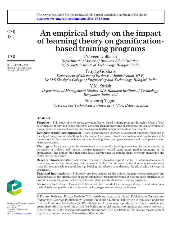10 1108 - Omj 04 2021 1232 | PDF | Standard Deviation | Validity ...