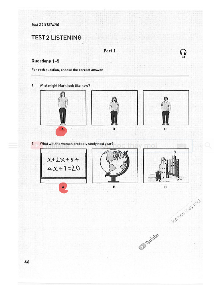 K.C - Test 2 - Listening + Speaking | PDF