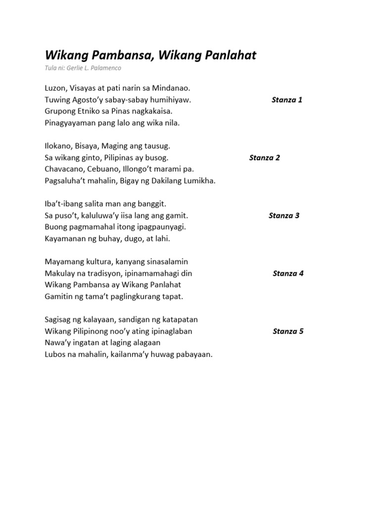 Wikang Pambansa | PDF