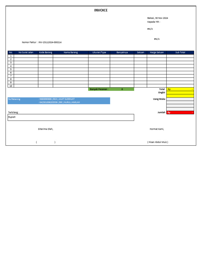 Invoice Inv 23112024 000214 | PDF