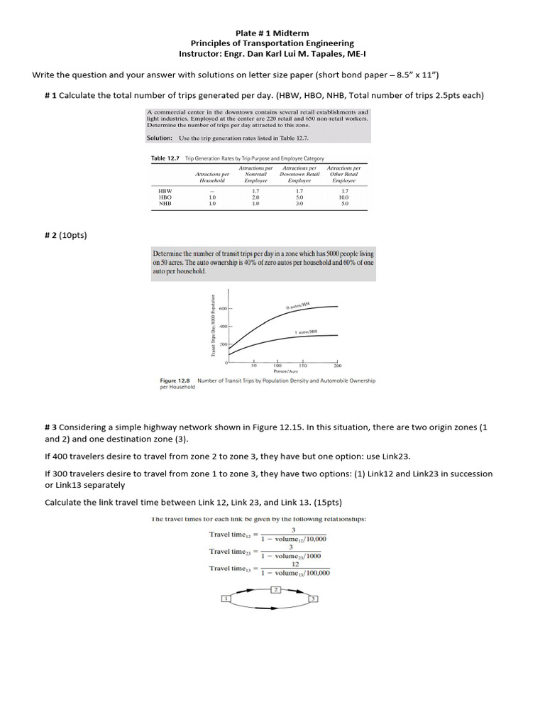 Plate # 1 Midterm | PDF