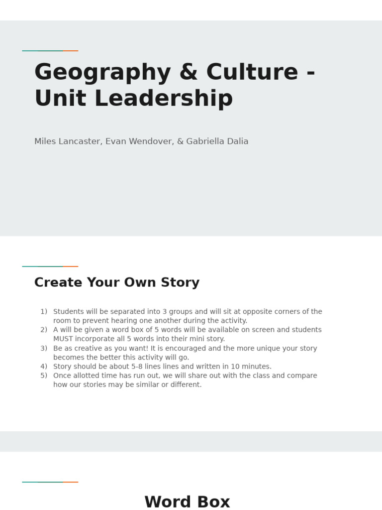 Geography & Culture - Unit Leadership Presentation | PDF | Appalachia