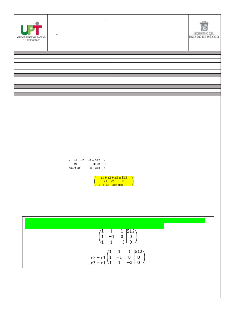 Unidad III - Caso Práctico Imec | PDF | Ecuaciones | Sistema de ecuaciones lineales
