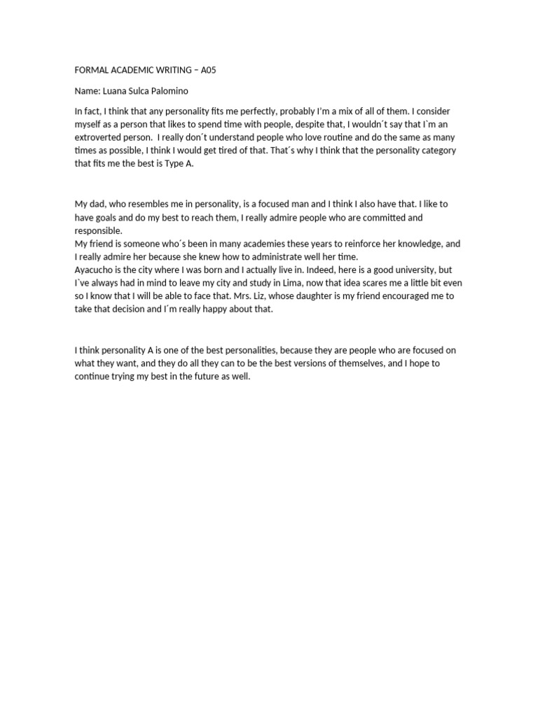 Formal Academic Writing | PDF