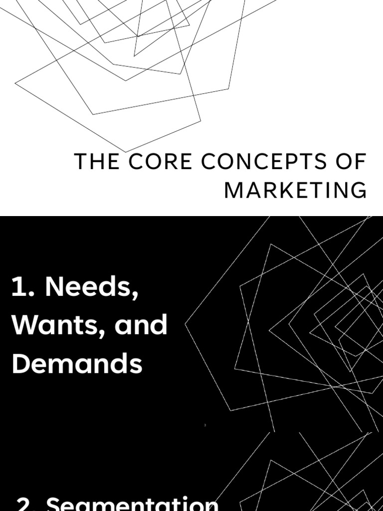 2 Core Concepts of Marketing | PDF | Market Segmentation | Marketing