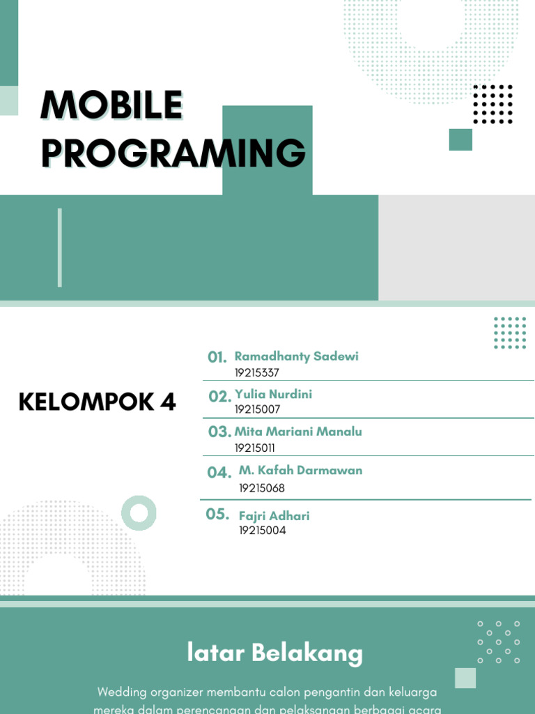 Mobile Programing | PDF