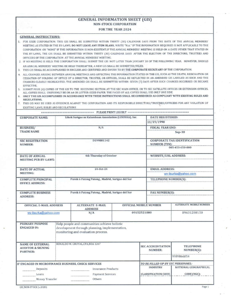 GIS 2024 Notarized Scanned | PDF