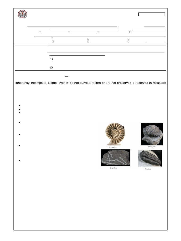 Earth Science IP - Rocks and Fossils | PDF | Fossil | Paleontology