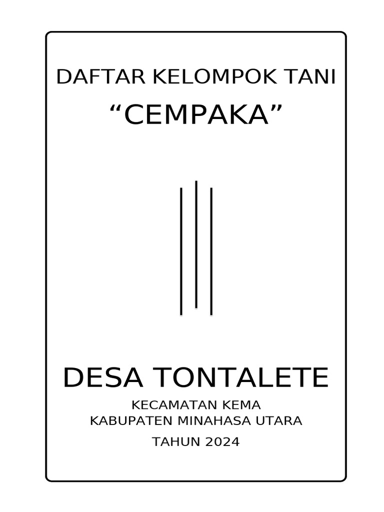Proposal Kelompok Tani Cempaka Tontalete | PDF