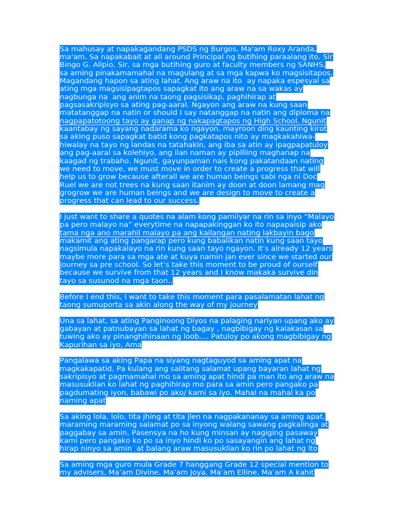 Speech Graduation Cess | PDF