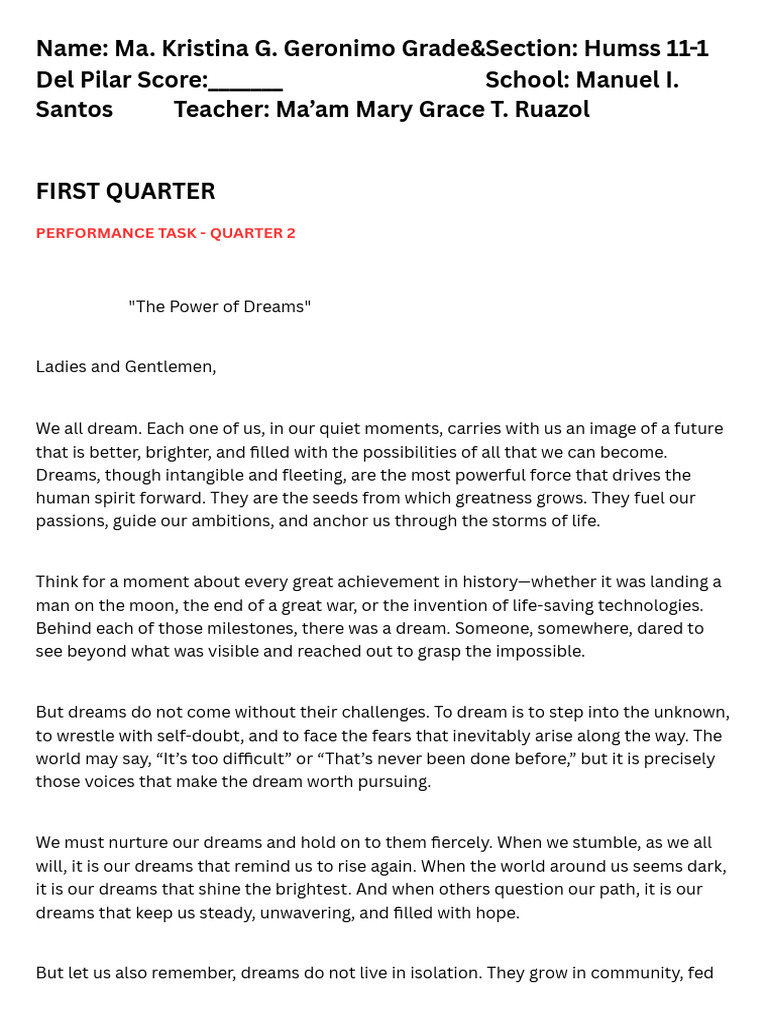 Name Ma. Kristina G. Geronimo PDF | PDF