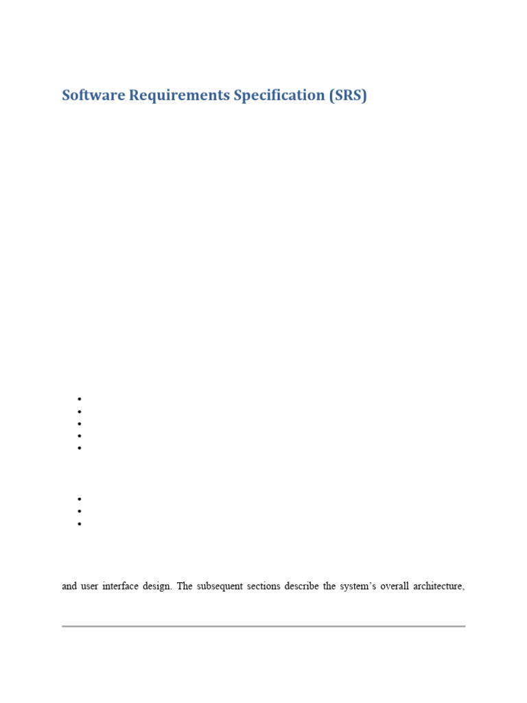 srs hospital management | PDF | Databases | Electronic Health Record