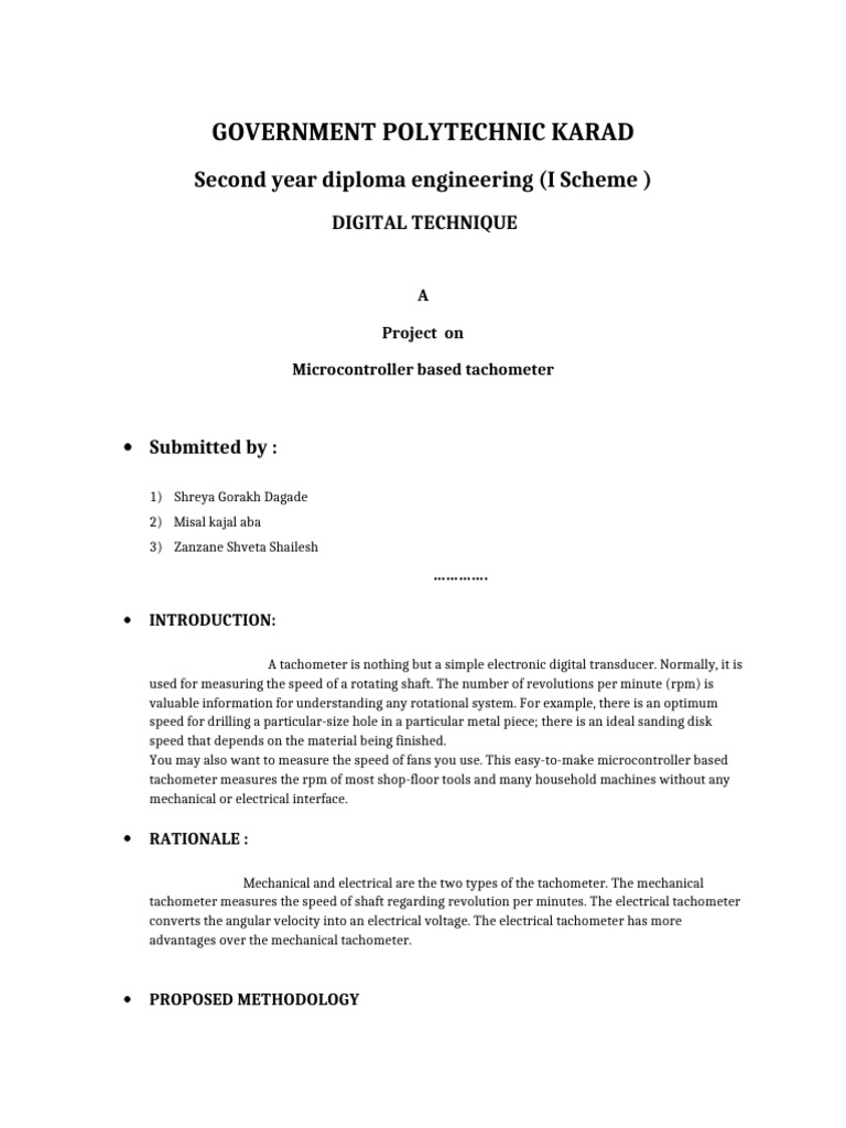 DT Proposal . | PDF | Mechanical Engineering | Manufactured Goods