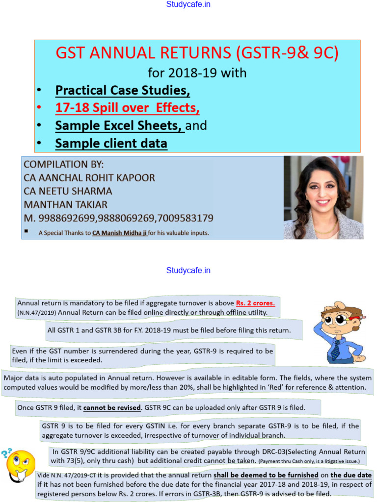 GSTR-9 Filing Guidelines for 2018-19 | PDF | Taxes | Tax Refund