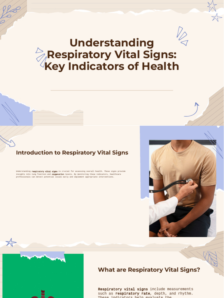 Respiratory Vital Signs: Health Indicators | PDF