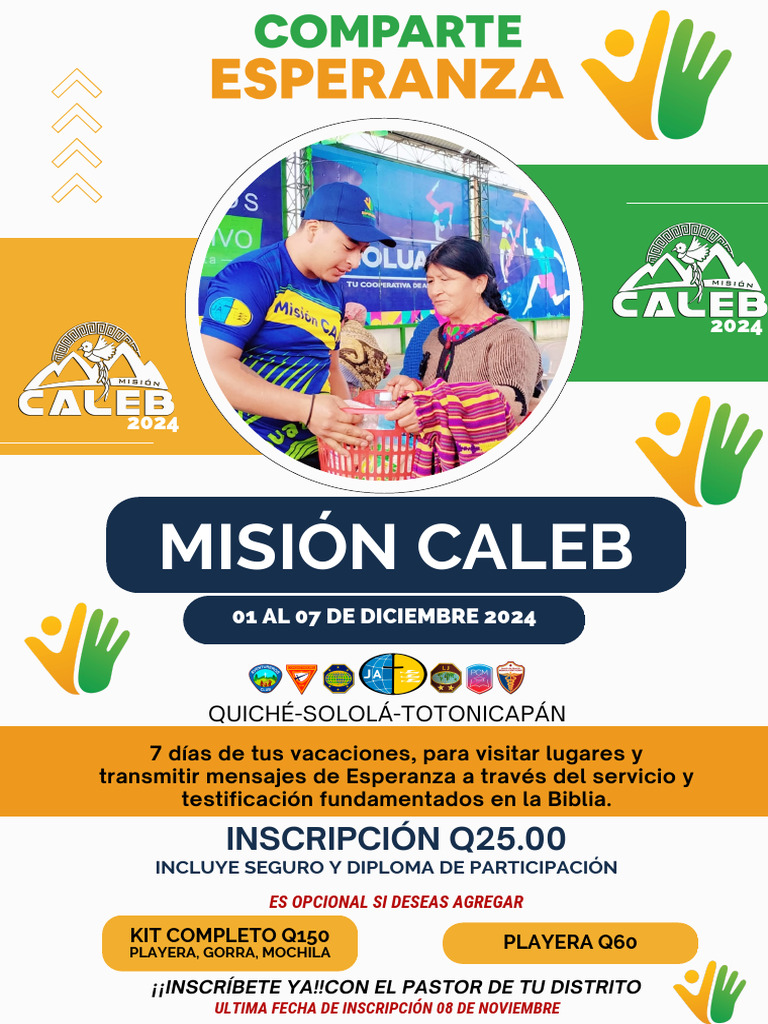 Afiche Misión Caleb FASE II 2024 PDF | PDF
