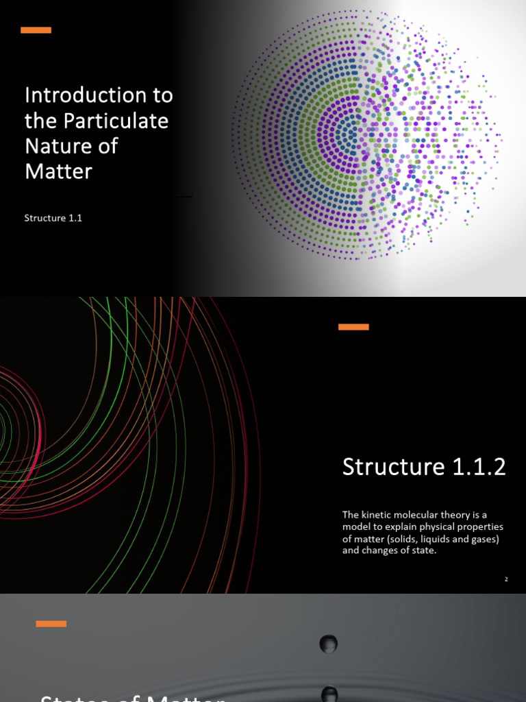 Structure 1.1 2 - Introduction To The Particulate Nature of Matter SL ...