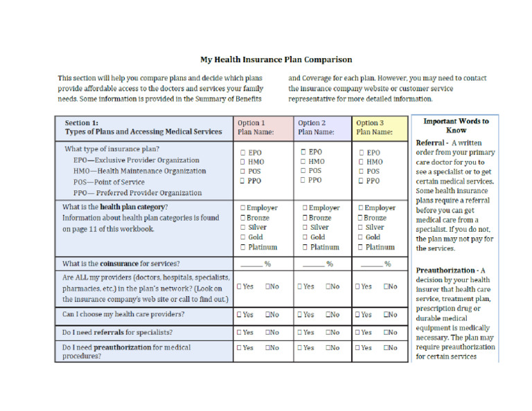 Comparison Chart | PDF