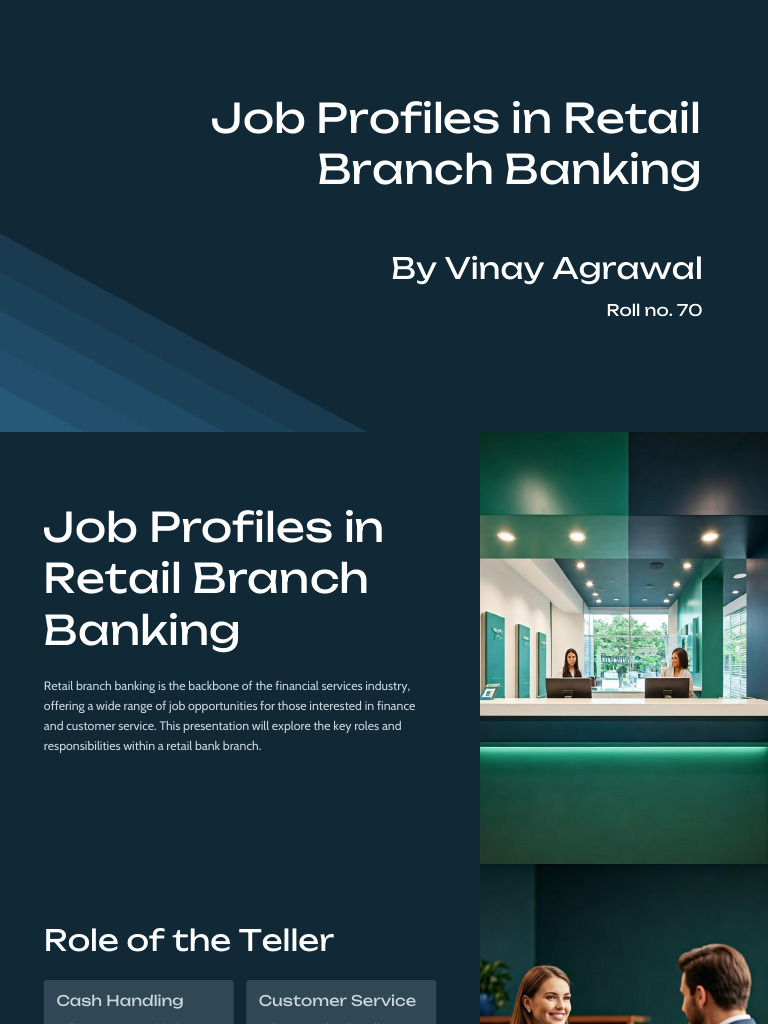 Retail Branch Banking Job Profiles | PDF | Banks | Leadership