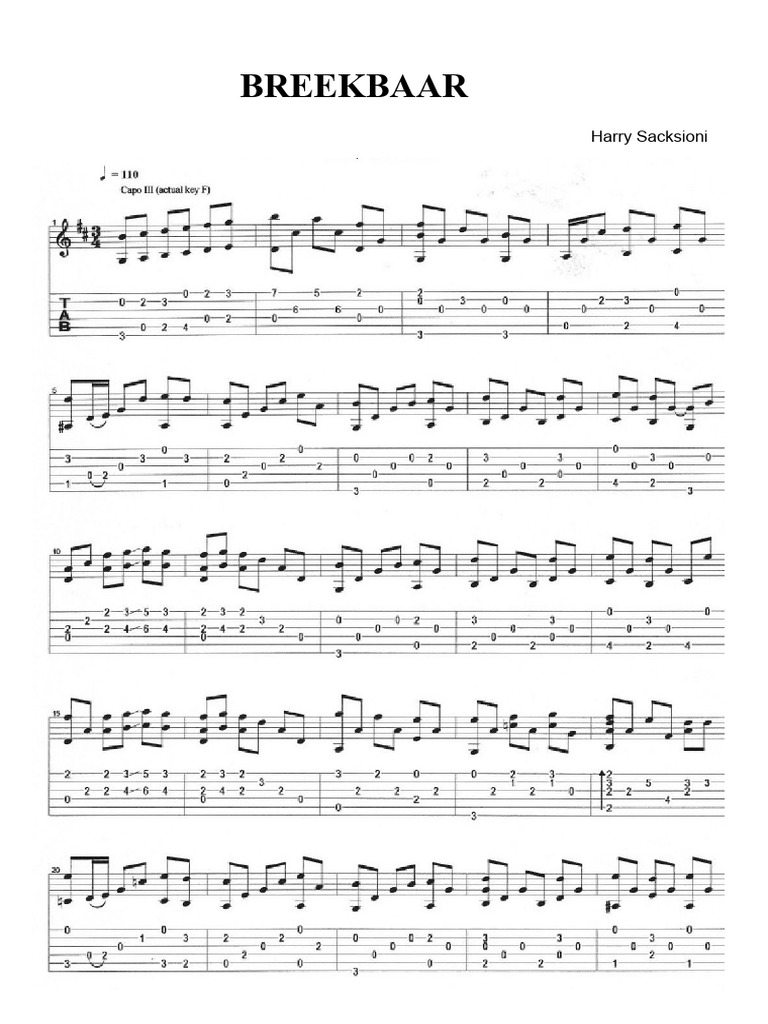 Breekbaar - Guitar | PDF