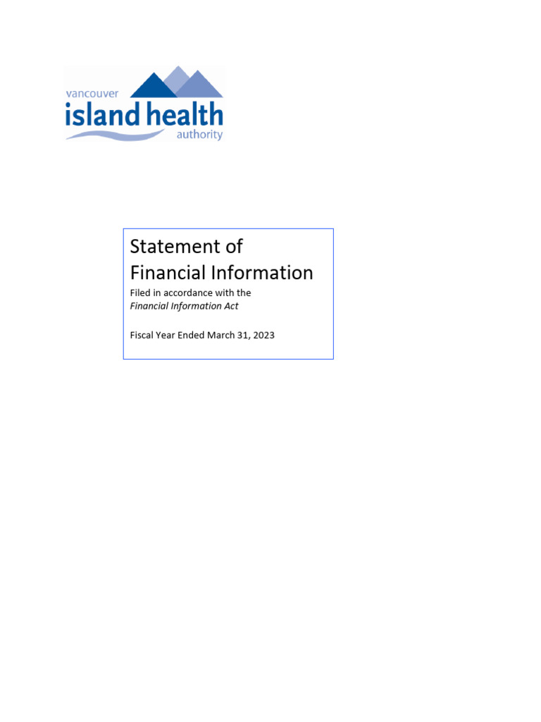 Financial Statement Info 22 23 | PDF | Audit | Going Concern